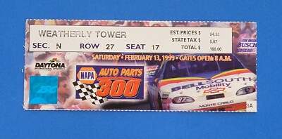 1999 DAYTONA 300 TICKET STUB | eBay