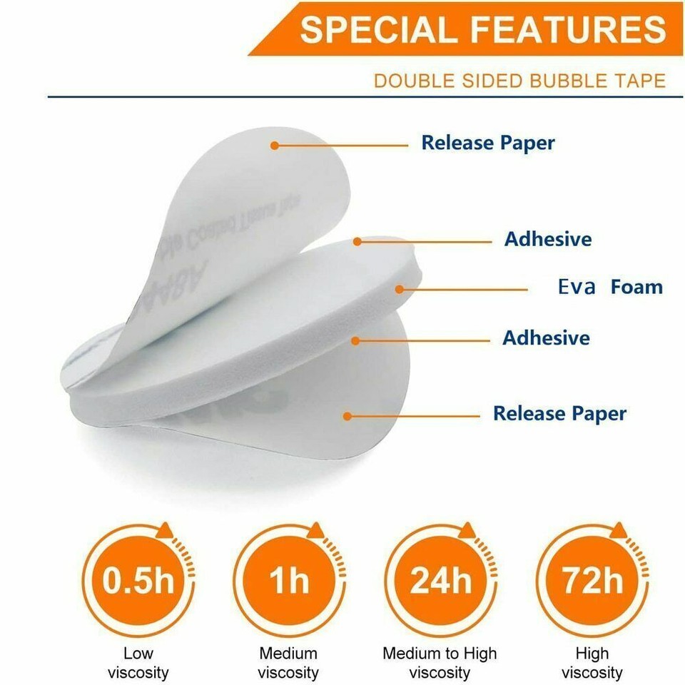 10pcs Pads Mounting Sticker Double Tape Self Adhesive EVA Foam Round ...