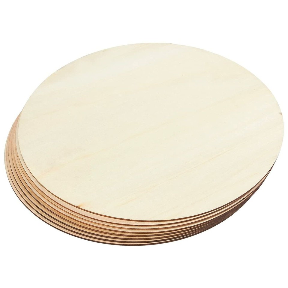 Unfinished 12-Inch Wooden Rounds for Crafts, DIY Home Decor, 0.1" Thick ...