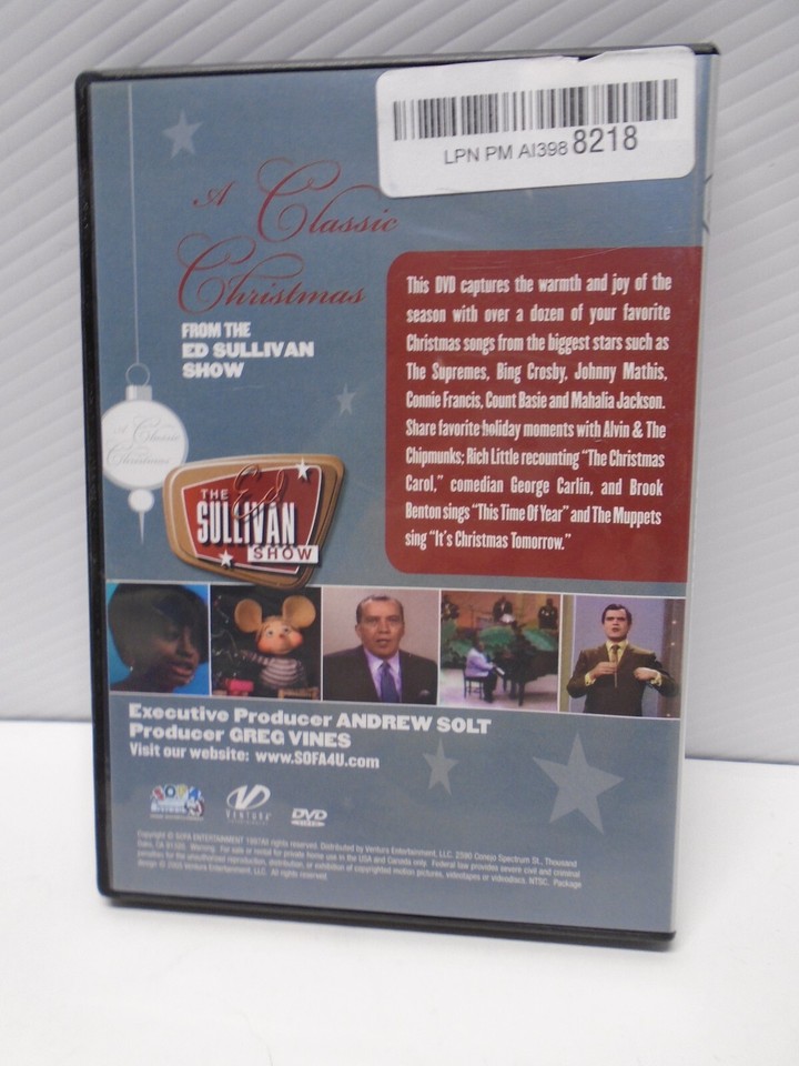 A Classic Christmas From The Ed Sullivan Show DVD Diana Ross Mahalia ...