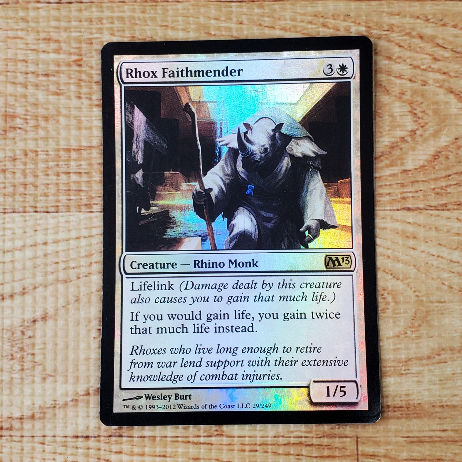 1x Rhox Faithmender - Foil - NM - English - Magic 2013 Core - MTG | eBay