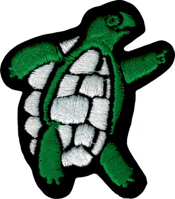Patch - Dancing Turtle Green White Hippy Hippie 1960s Sixties 60s Iron ...