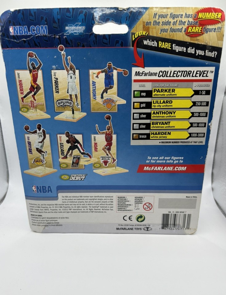 McFarlane Toys NBA Basketball Series 23 Kobe Bryant 6in Action Figure ...