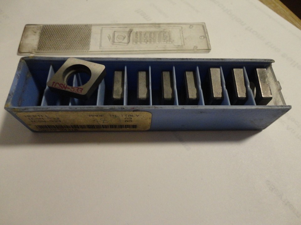 HERTEL ICSN-533 Carbide Insert Anvils 8 pieces. New old stock . | eBay