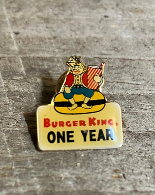 1950s - 60's era Burger King enamel pin very rare rare in excellent ...