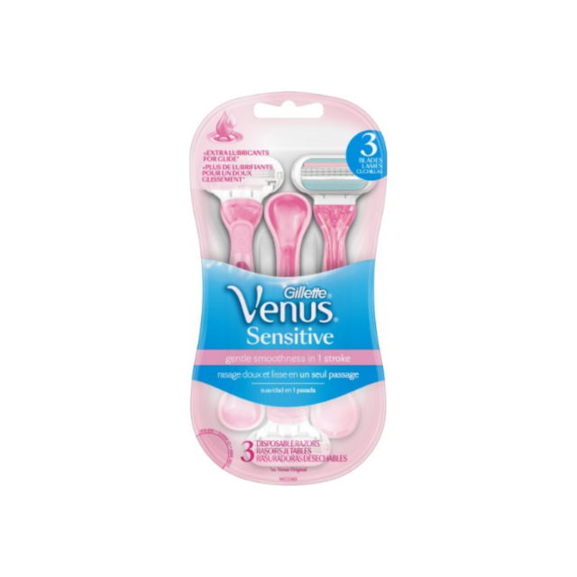 Gillette Venus Disposable Razor Pink Sensitive 3ct 47400313897 | eBay