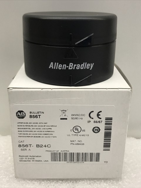 Allen Bradley 856t-b24c Mounting Base 24v With Cap for Stack Light for ...