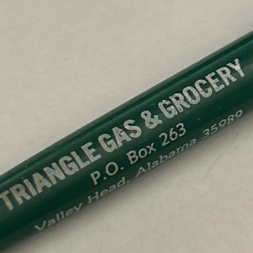 VTG Ballpoint Pen Triangle Gas & Grocery Valley Head Alabama | eBay