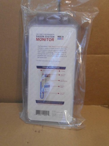Radon System Monitor Easy-To-Read U-Tube Manometer W/ Tubing, Lot of 3 ...