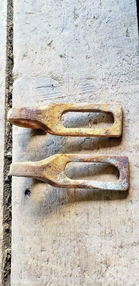 VINTAGE Antique Forged RUSTIC PRIMITIVE FARM BARN HOOKS SET of 2 | eBay