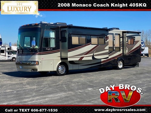 08 Monaco Coach Knight 40SKQ Luxury Diesel Motorhome RV Class A Quad ...