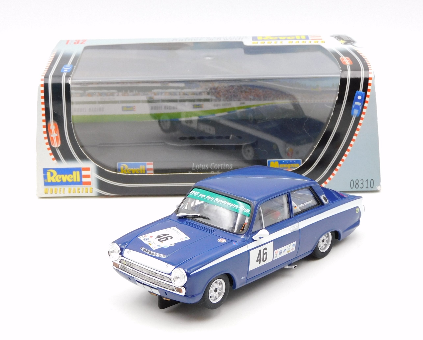 Revell Monogram Lotus Cortina #46 Rainer Schwedt Slot Car 1:32 Ref ...