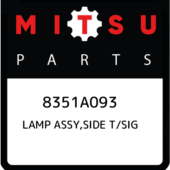 8351A093 Mitsubishi Lamp assy,side t/sig 8351A093, New Genuine OEM Part ...
