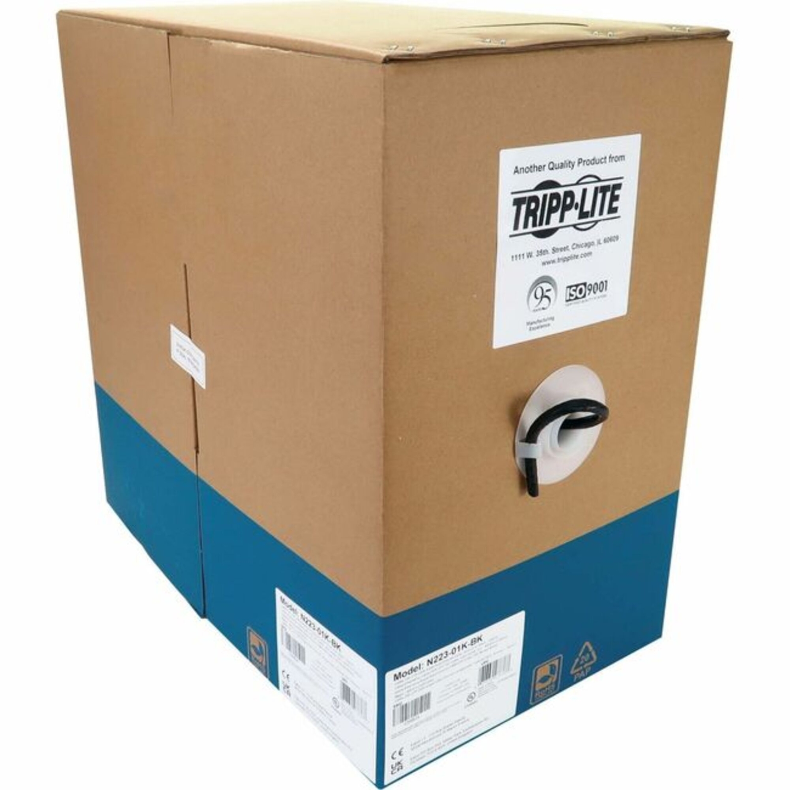 Tripp Lite - N223-01K-BK - Eaton Tripp Lite Series Cat6a 10G Solid Core ...