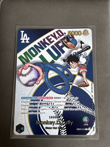 Dodgers X One Piece Collab Exclusive Monkey. D. Luffy at Dodgers Arena ...