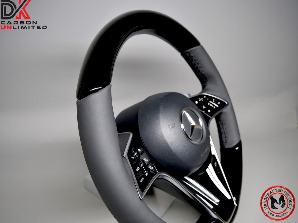 Mercedes 2024 GLS580 23 GLE450 Heated Touch Sensor Piano Black Steering ...
