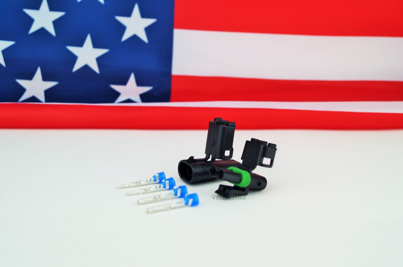 Delphi Weather Pack 2 Pin Sealed Connector Kit 16-14 GA | eBay