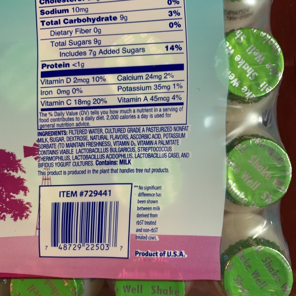 50 Bottles Epoca Cool plus Probiotic Cultured Dairy Beverage, 5 Active ...