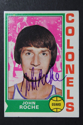 John Roche Kentucky Colonels 1974 Topps #232 Autographed Signed NBA ...