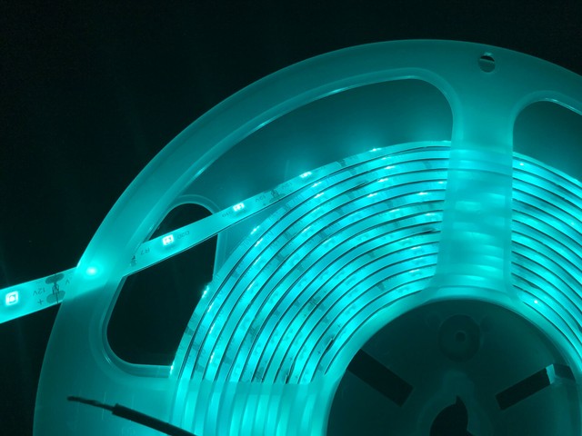 5M Cyan Led Strip Lights Cyan (490nm) 485nm-495nm Lighting Waterproof ...