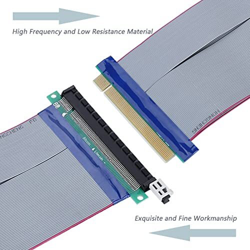 PCI-E Extension Cable19CM PCI-E Riser Card Extender PCI-E 16X Soft Flat ...