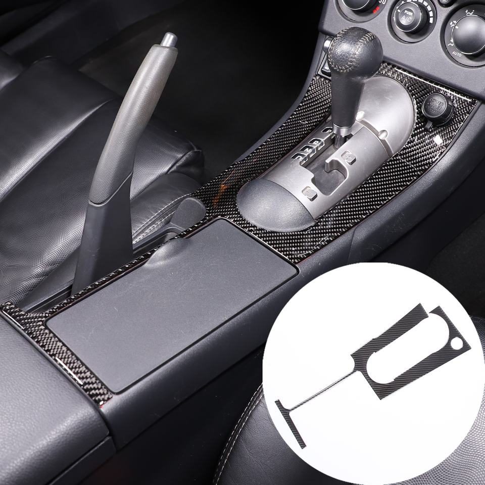 Carbon Fiber Center Console Gearbox Decorativ Panel For Mitsubishi ...