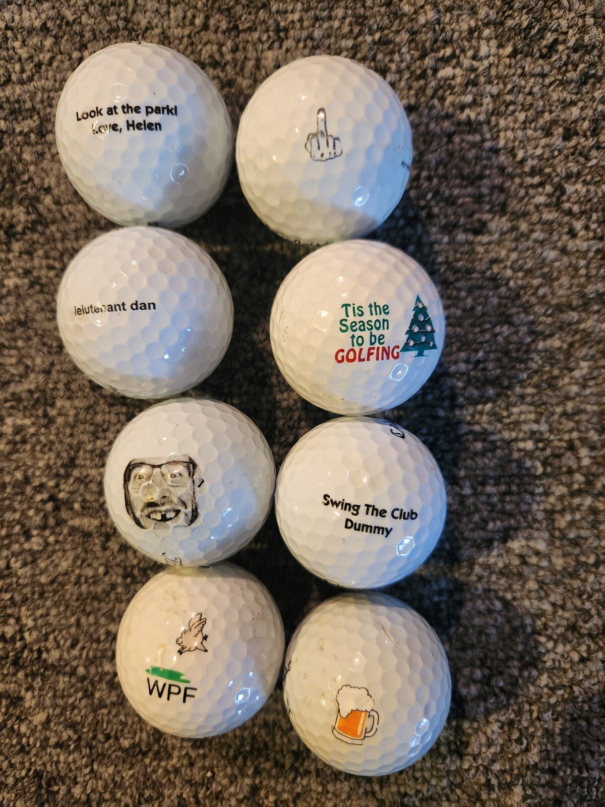 8 Whimsical Collectable Logo Golf Balls | eBay