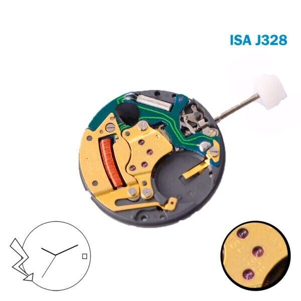ISA Swiss movement J328 date disk at 3 (Quartz) | eBay