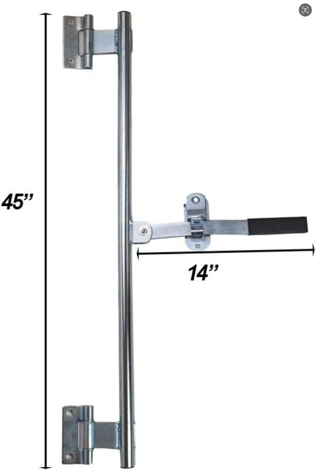 Cam Bar Enclosed Trailer Latch Lock Handle Door Cambar Cargo 45" | eBay