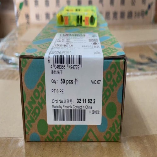 50Pcs NEW Phoenix Contact PT 6-PE 3211822 Grounding terminal FAST SHIP ...