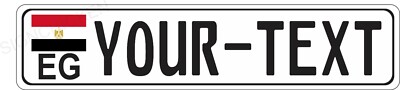 EGYPT, EGYPTIAN, EURO TAG BMW, CUSTOM European Style License Plate, ANY ...