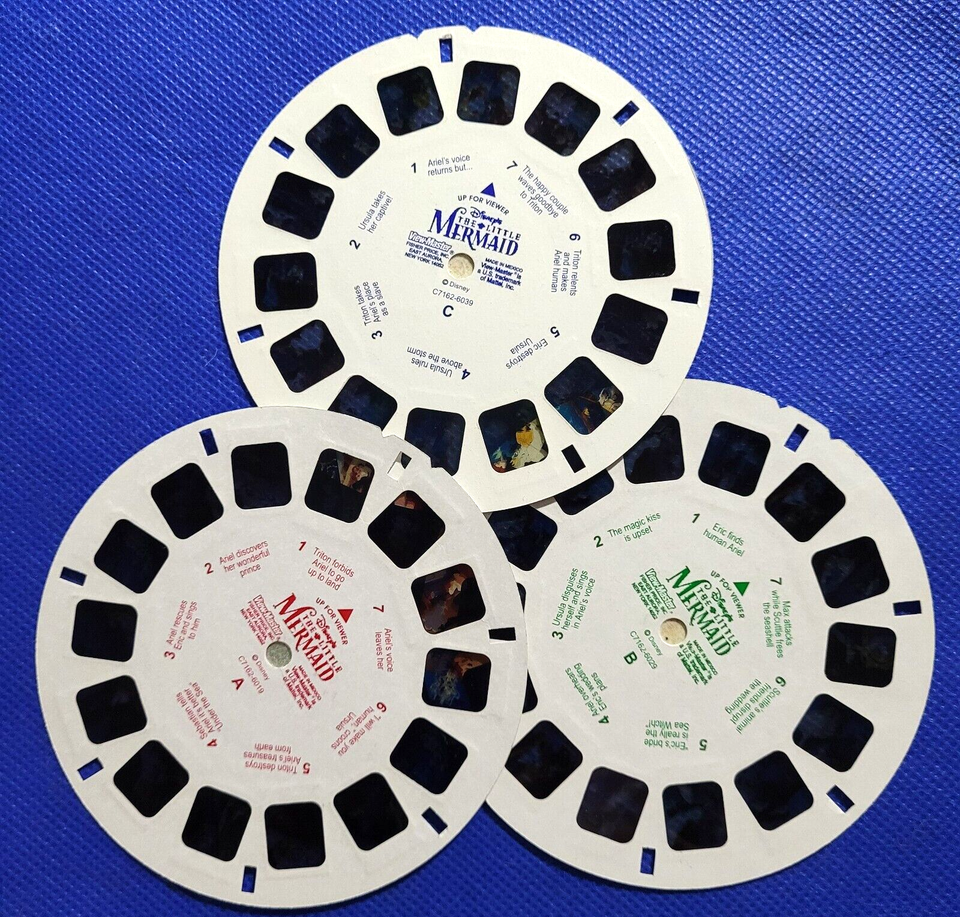 Disney Disney's The Little Mermaid Princess ARIEL view-master Reels 3 ...
