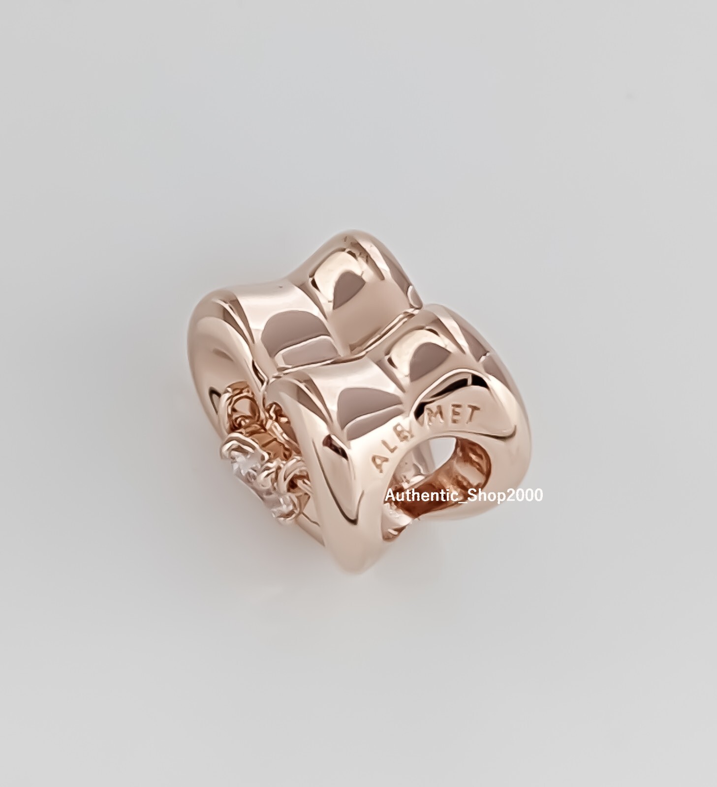 New Authentic PANDORA Rose Gold Radiant Heart & Floating Stone Charm ...