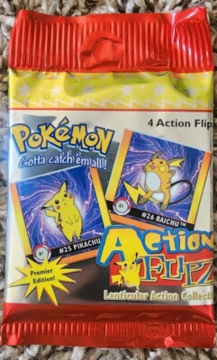 POKEMON ACTION FLIPZ 1999 SEALED BOOSTER PACK PREMIER EDITION | eBay