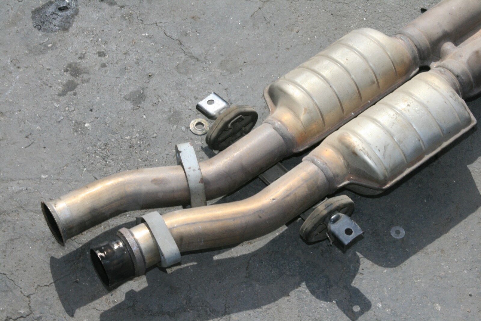 96-99 BMW E36 M3 S52 328 M52 Rear Exhaust Muffler Cat Back Complete OEM ...