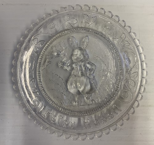 Pre-Owned Pairpoint Cup Plate Peter Rabbit Clear U304 | eBay