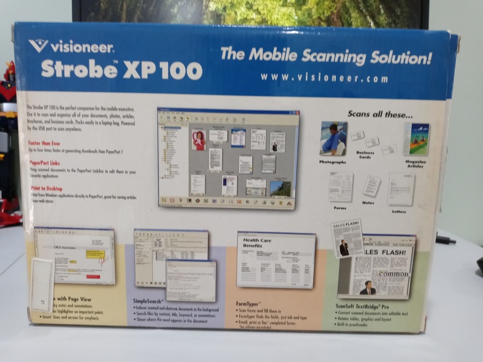 Visioneer Strobe XP 100 Scanner BRAND NEW NOS | eBay