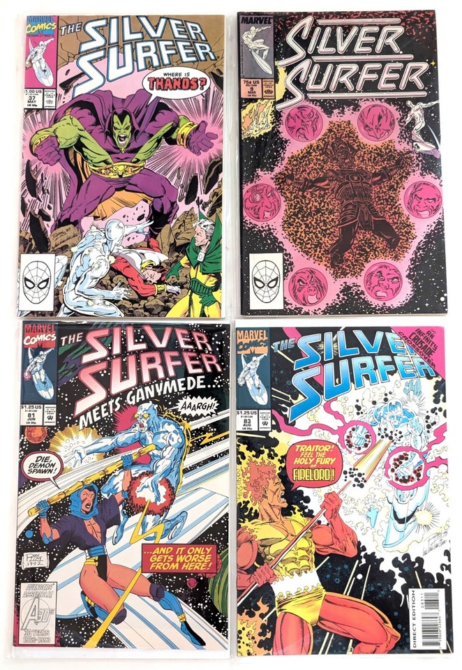Silver Surfer Comic Books Lot - 68 UNIQUE ISSUES! Marvel #44 34 35 KEYS ...