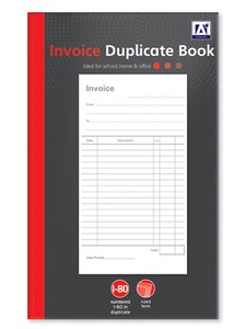 A5 Duplicate Receipt Book 80 Numbered Pages 2 Sheets Carbon Paper ...