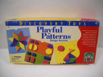 Vintage Discovery Toys Playful Patterns Design Activity Educational Kit ...