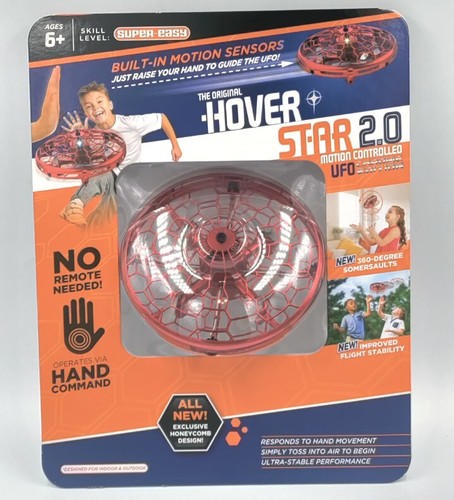 Hover Star 2.0 Motion Controlled UFO Toy Chrome Edition Red NEW and ...