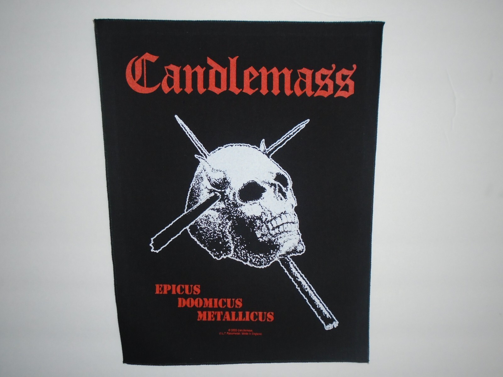 CANDLEMASS EPICUS DOOMICUS PRINTED BACK PATCH | eBay