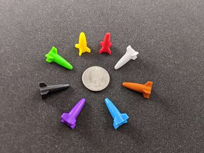 Plastic Rocket Ship Game Piece | eBay