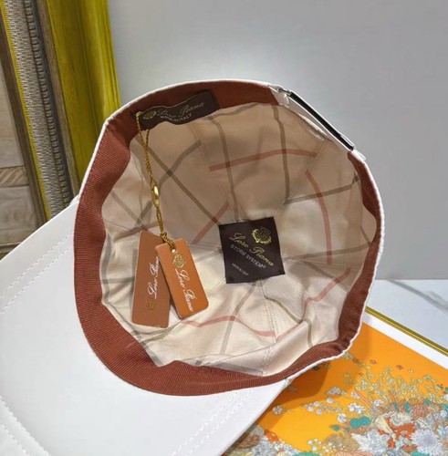 Loro Piana Hat Golf Baseball Cap Logo Embroidered Shell Hat New White ...