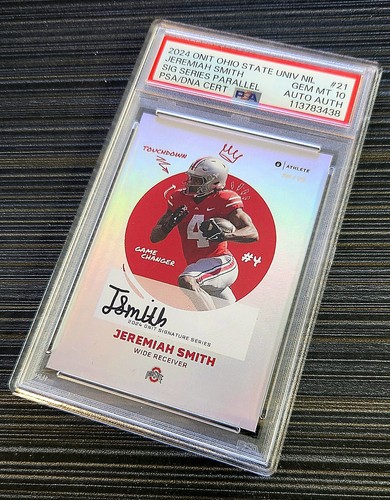 2024 ONIT Athlete PSA 10 Jeremiah Smith SP /70 On-Card Auto - THE Ohio ...