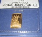 Credit Suisse 2 Gram 1985 Statue of Liberty gold bar in Apmex flip | eBay