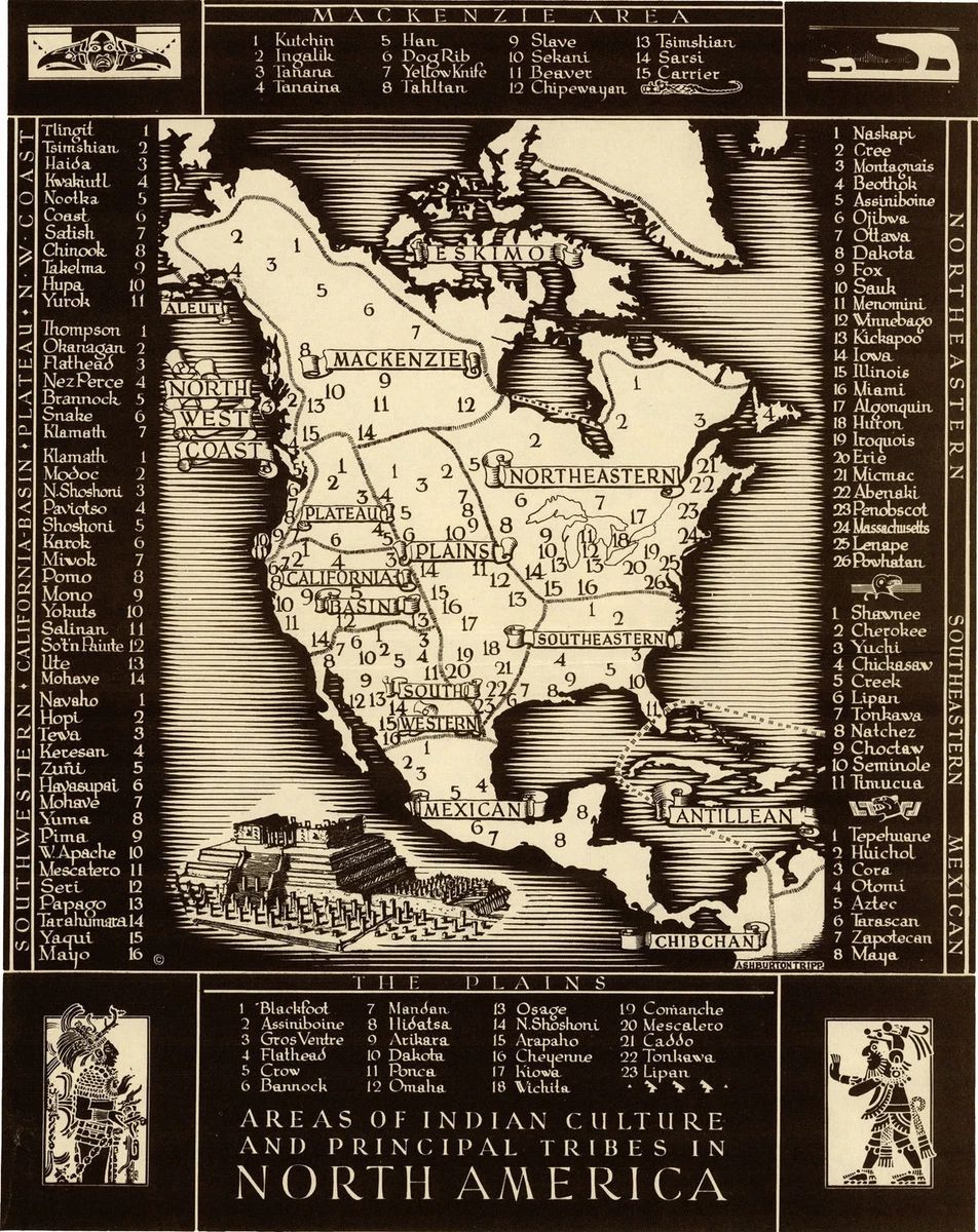 American Indian Tribes Map