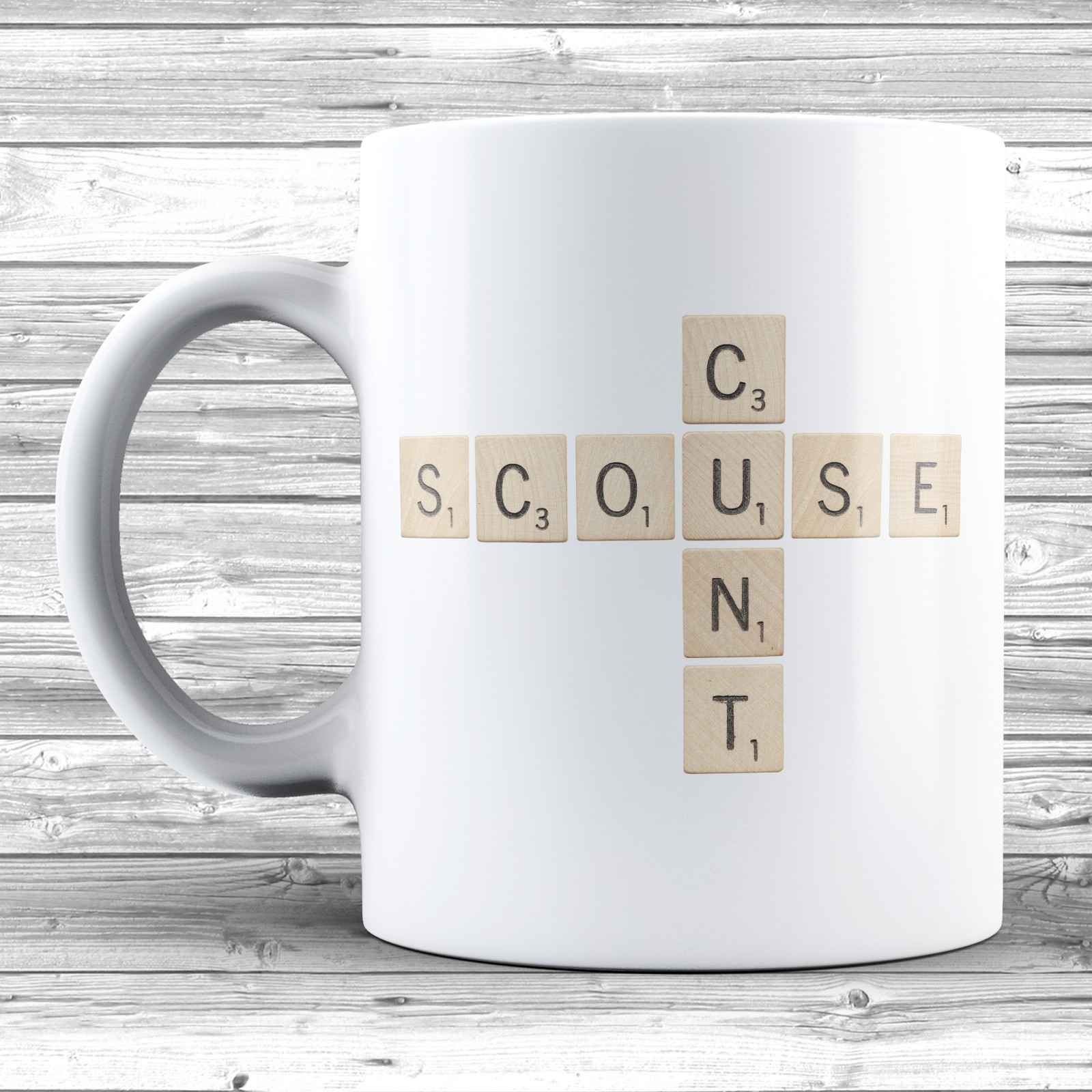 Scouse C*nt Scrabble Tiles Mug Ceramic Funny Gift Rude Liverpool | eBay UK