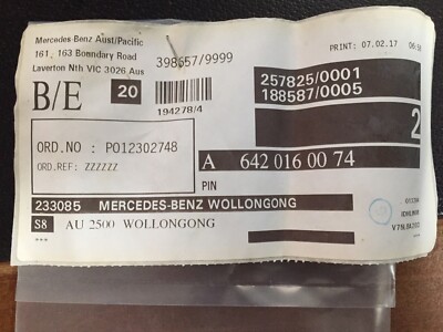 A6420160074 Pin and A6420940785 Buffer for Mercedes Benz Engine Cover ...