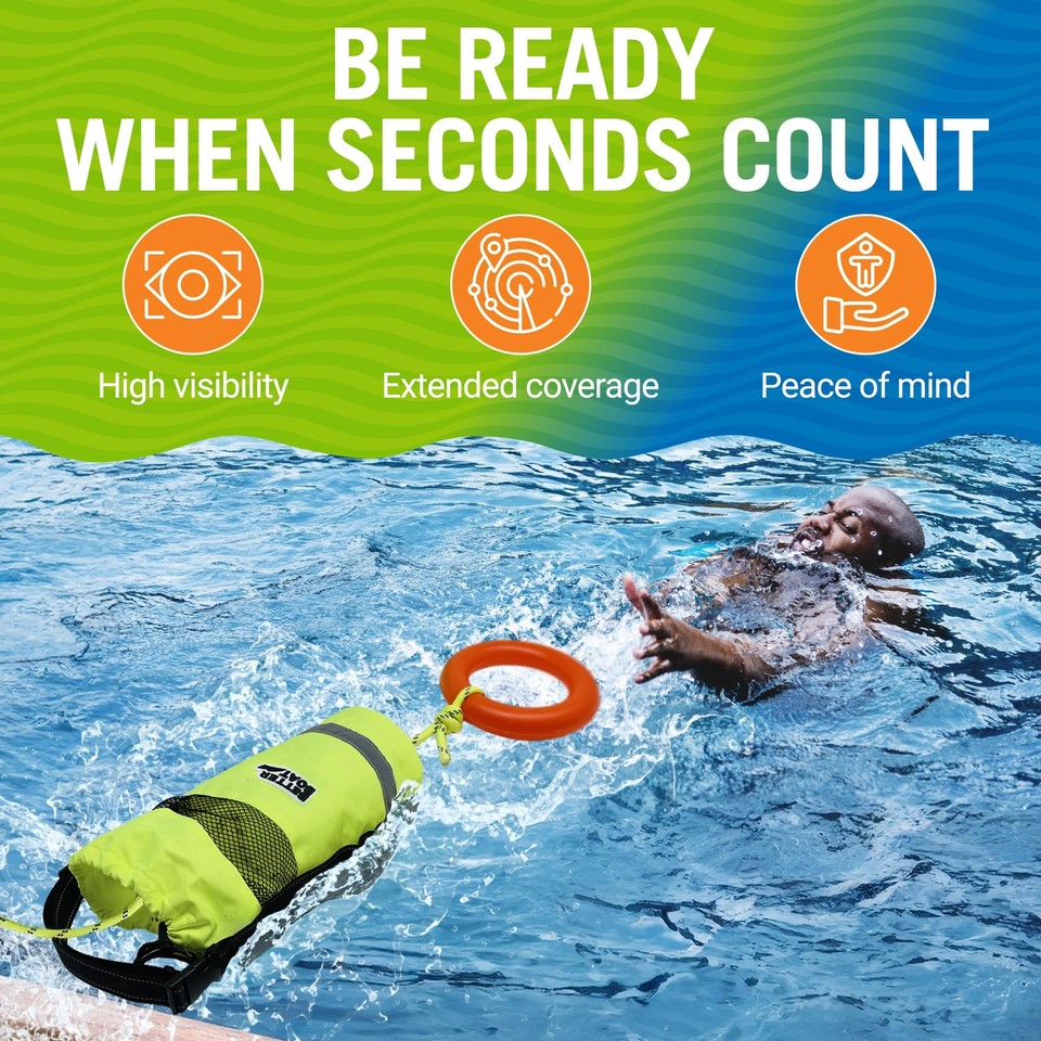 Water Throw Bags for Water Rescue Rope Throw Line Bag Water Throwing ...